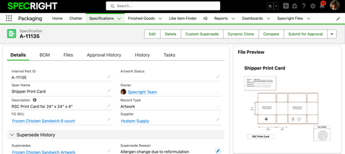 Packaging Management Software | Specright